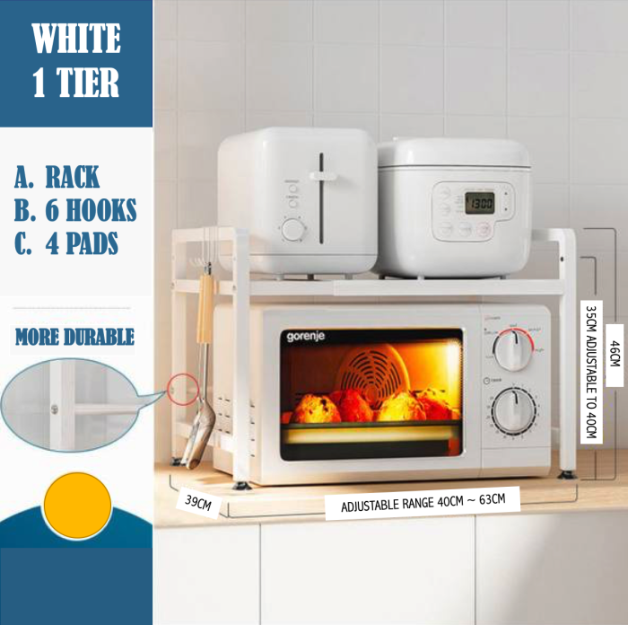 Adjustable Microwave Oven Storage Rack – Customise To Maximise