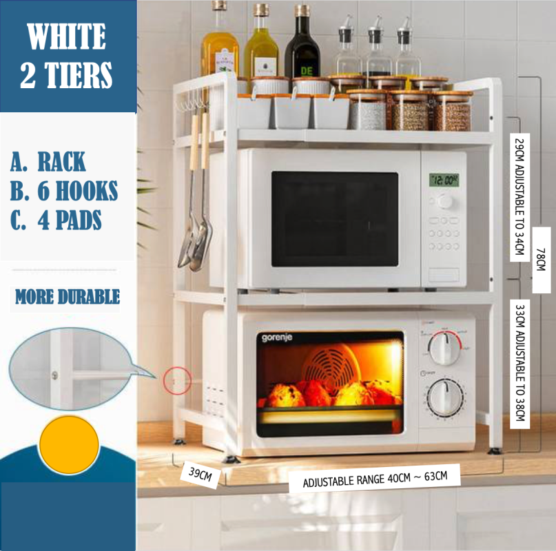 Adjustable Microwave Oven Storage Rack – Customise To Maximise