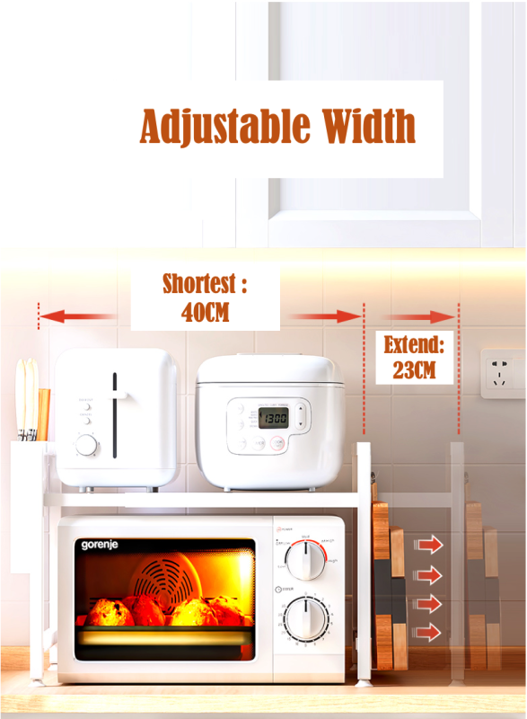 Adjustable Microwave Oven Storage Rack – Customise To Maximise